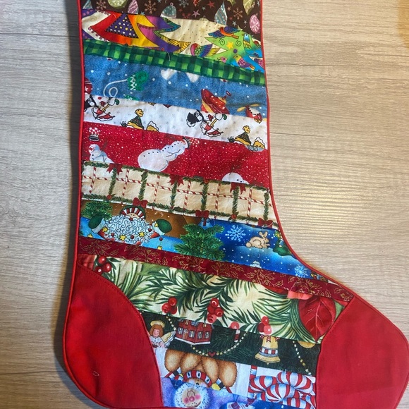 Hand Crafted | Holiday | 2 For 1 Vintage Quilted Christmas Stockings Each Is Lined | Poshmark